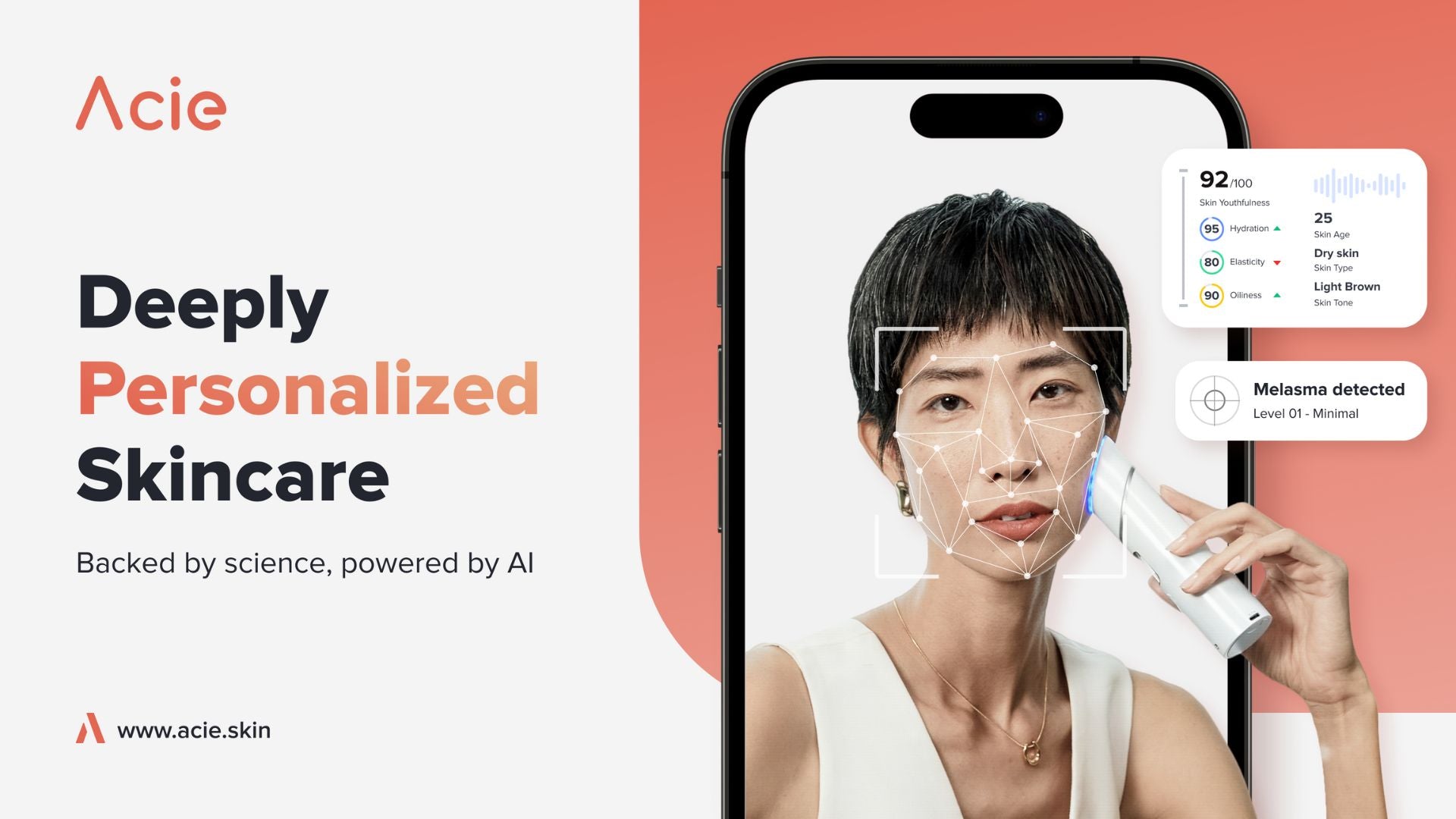 World's first AI-powered skin-sensing device for everyday use – Acie
